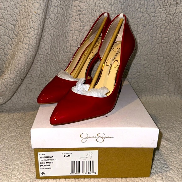 Jessica Simpson | Shoes | Jessica Simpson Red Heels | Poshmark